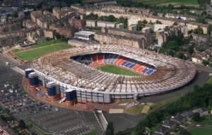 Hampden Park Seating Plan with Seat Numbers and Rows
