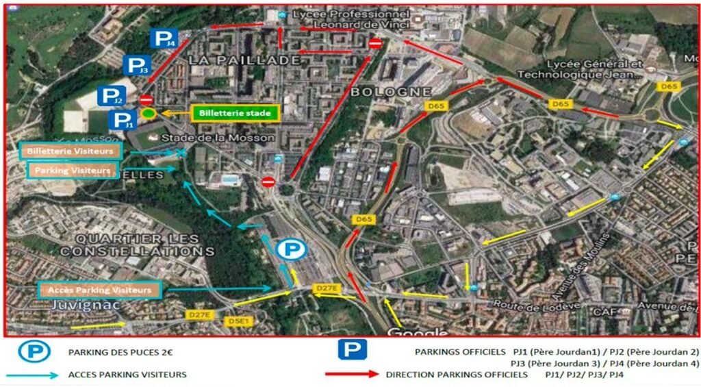 Stade de la Mosson Seating Plan Rows 2023, Tickets Price, Parking Map