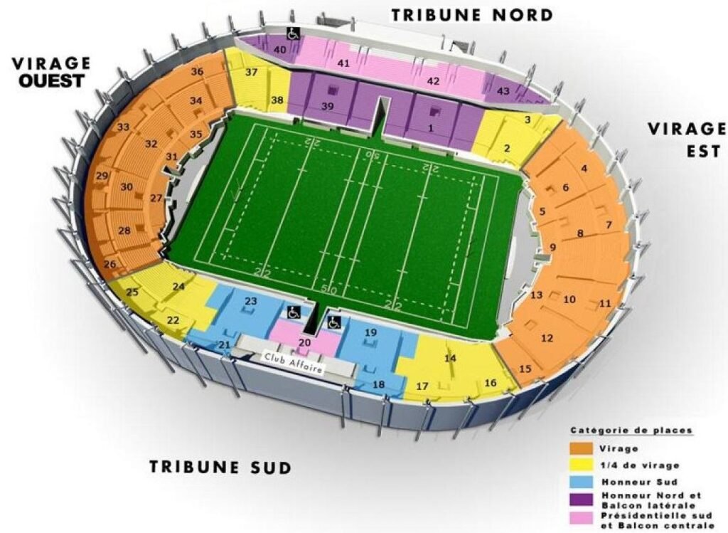 Municipal Stadium Toulouse Seating Plan Rows 2023, Tickets Price ...