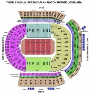 LSU Tiger Stadium Seating Plan, Parking Map,Ticket Price, Booking
