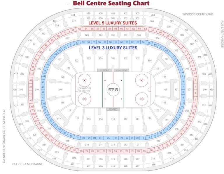 Bell Centre Seating Chart 2023 with Rows, Parking, Tickets Price, Booking