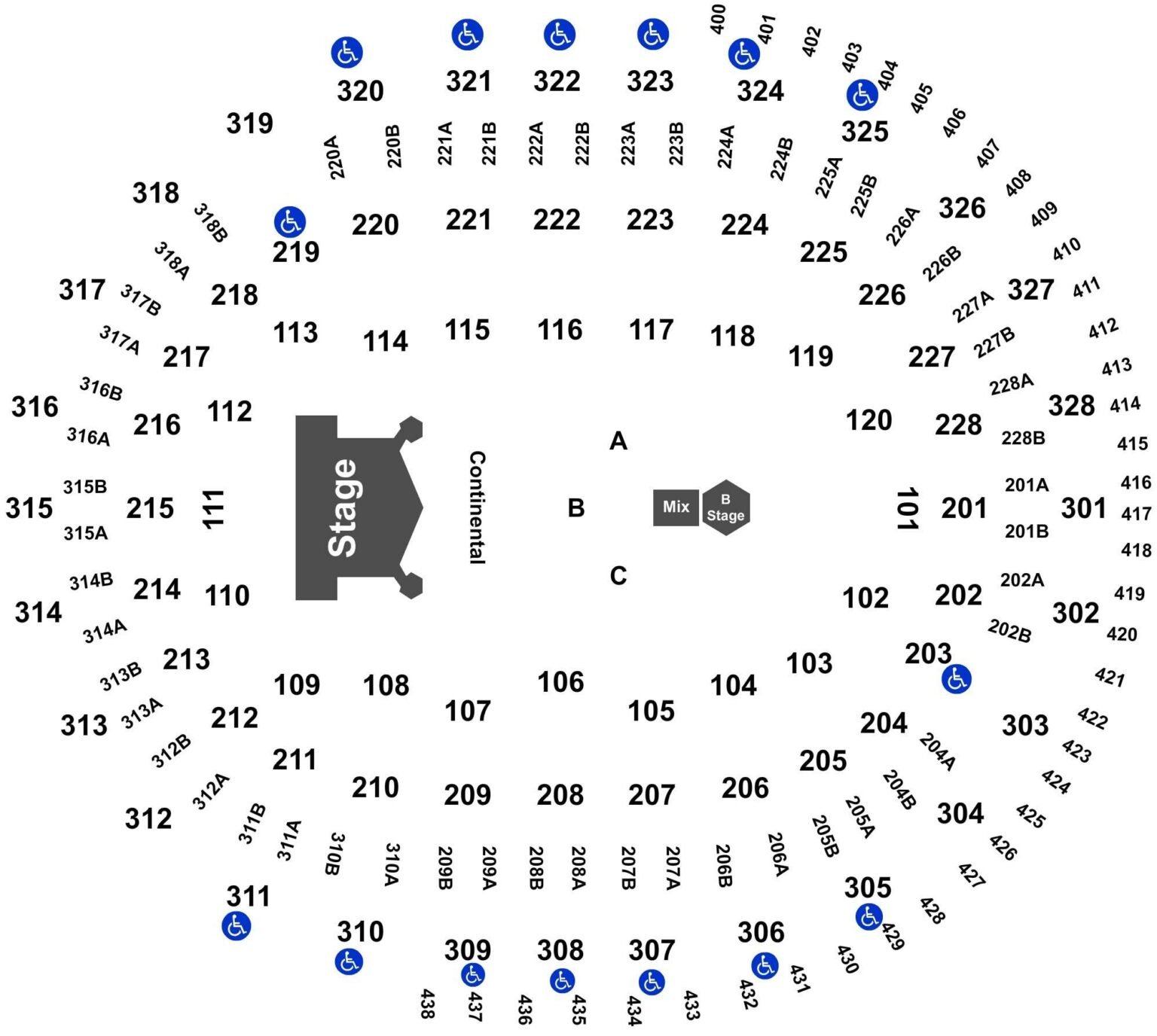 Canadian Tire Centre Seating Chart 2023 with Rows, Parking, Tickets ...