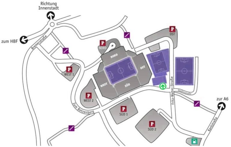 Fritz Walter Stadion Seating Map, Parking Map, Ticket Price, Booking