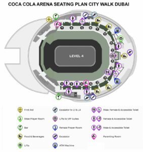 Coca Cola Arena Seating Map, Parking Map, Ticket Price, Booking