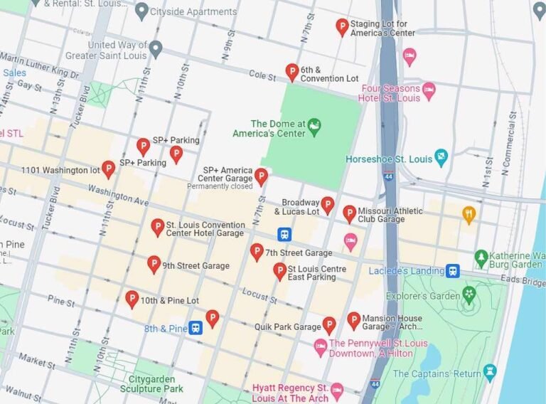 Seating Plan The Dome (America’s Center), Parking Map, Ticket Price ...