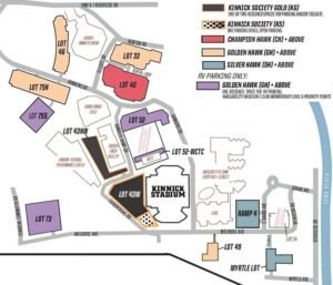 Kinnick Stadium Seating Chart with Rows and Seat Numbers