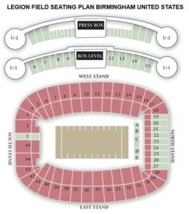 Legion Field Seating Map, Parking Map, Ticket Price, Booking