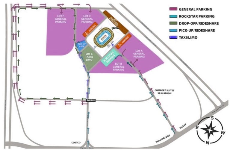 SaskTel Centre Seating Chart, Parking Map, Ticket Price, Ticket Booking