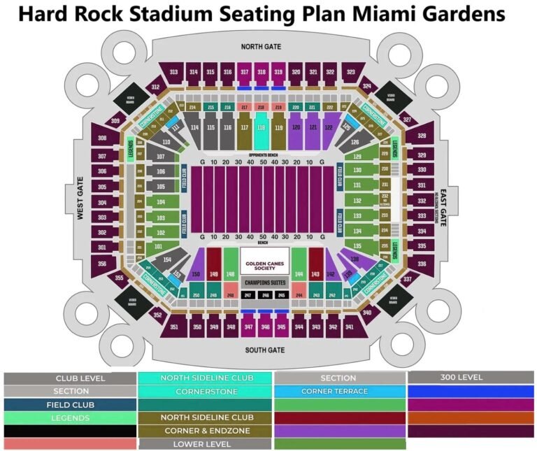 Hard Rock Stadium Seating Plan, Parking Map, Ticket Price, Ticket Booking